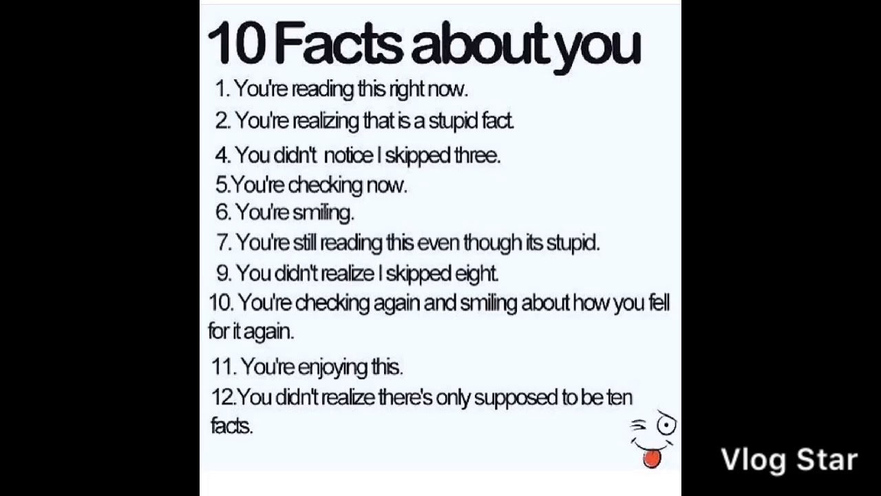 10 Facts About You! - YouTube