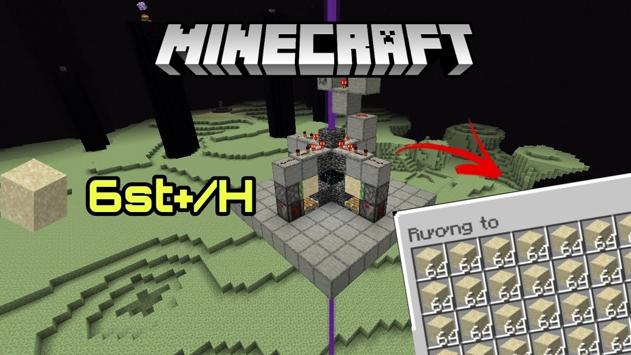 [Sand Farm] Hướng dẫn Minecraft bedrock- 1.19+(easy build) - YouTube