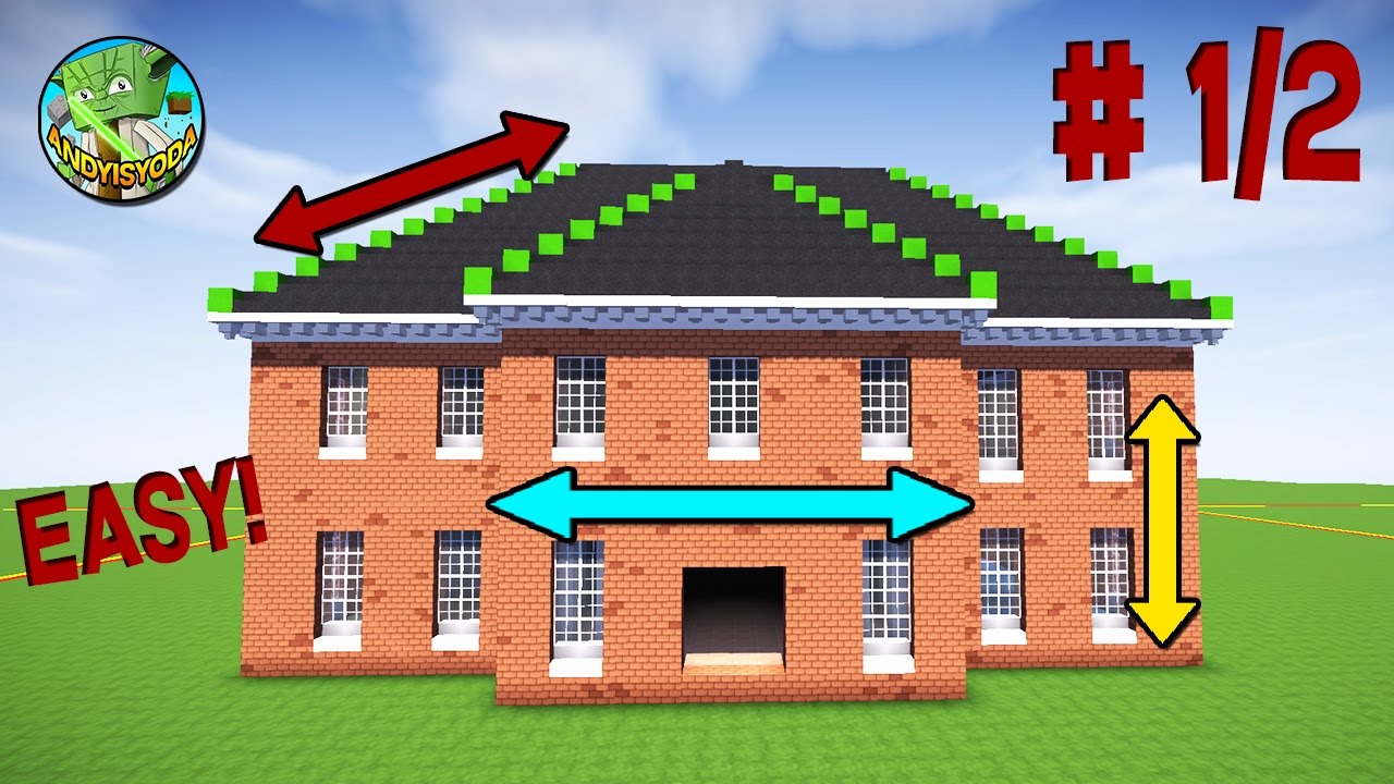 Minecraft Georgian House Tutorial #1/2 - YouTube