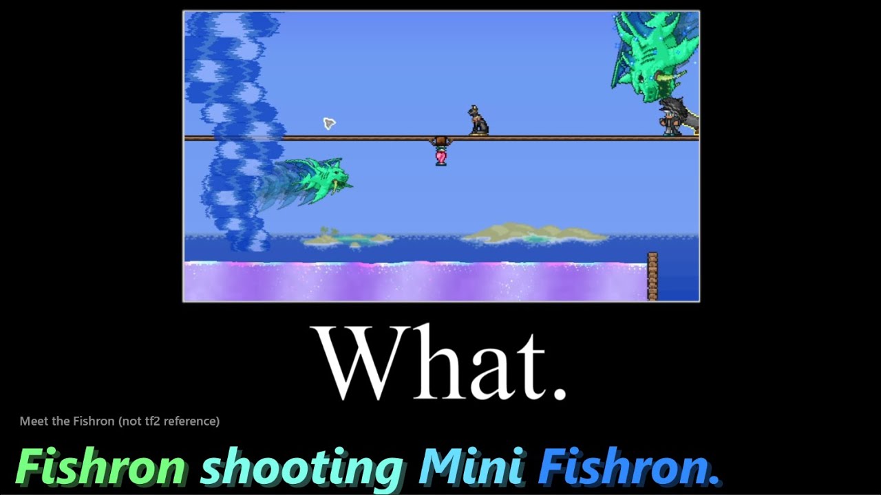 Meet Terraria and the Fishron variant ─ Mini Baron Fishron & Dread ...