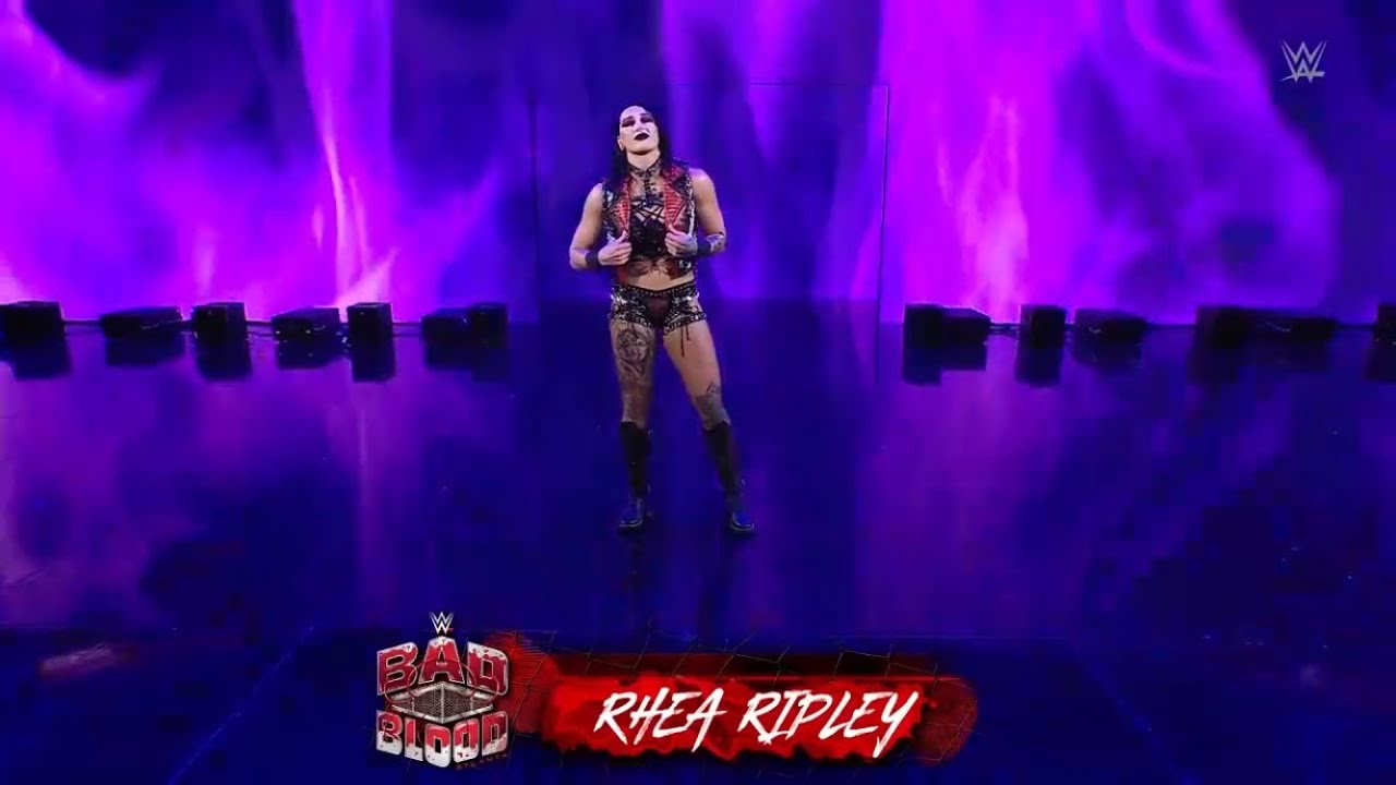 RHEA RIPLEY ENTRANCE - WWE BAD BLOOD 2024 - YouTube