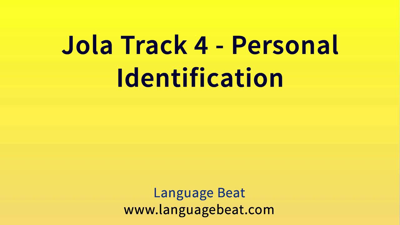 Learn Jola Lesson 4 : Jola Phrases for Beginners - YouTube