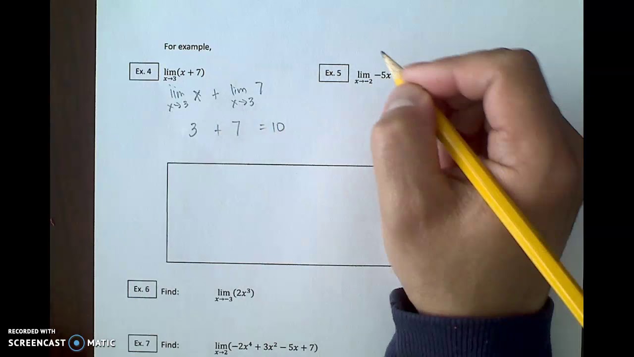 14.2 Finding Limits using Algebra HonMath3 - YouTube