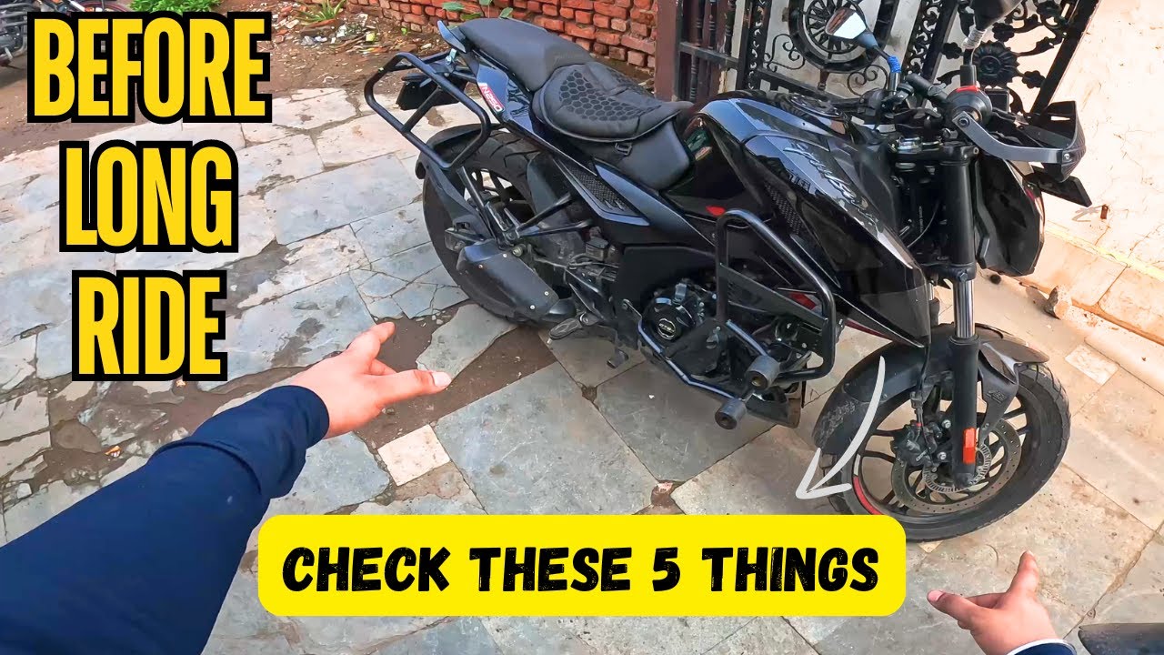 5 Things to Check Before Long Bike Ride | Motorcycle Inspection ...