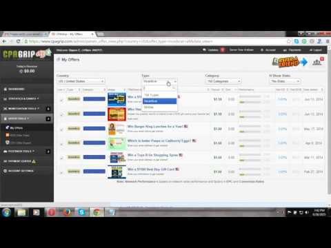 CPAGrip 2017 Sign Up | Earn 500 Dollars Per Week | - YouTube