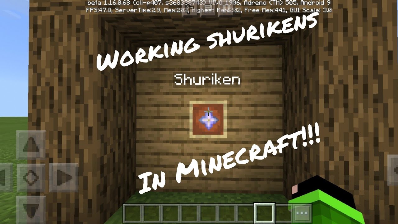 How to make shurikens in minecraft pe - YouTube