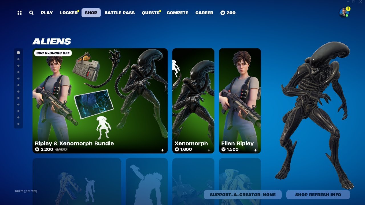Fortnite Item Shop Showcase || 8-15-24 || Alien Skins Return || More ...