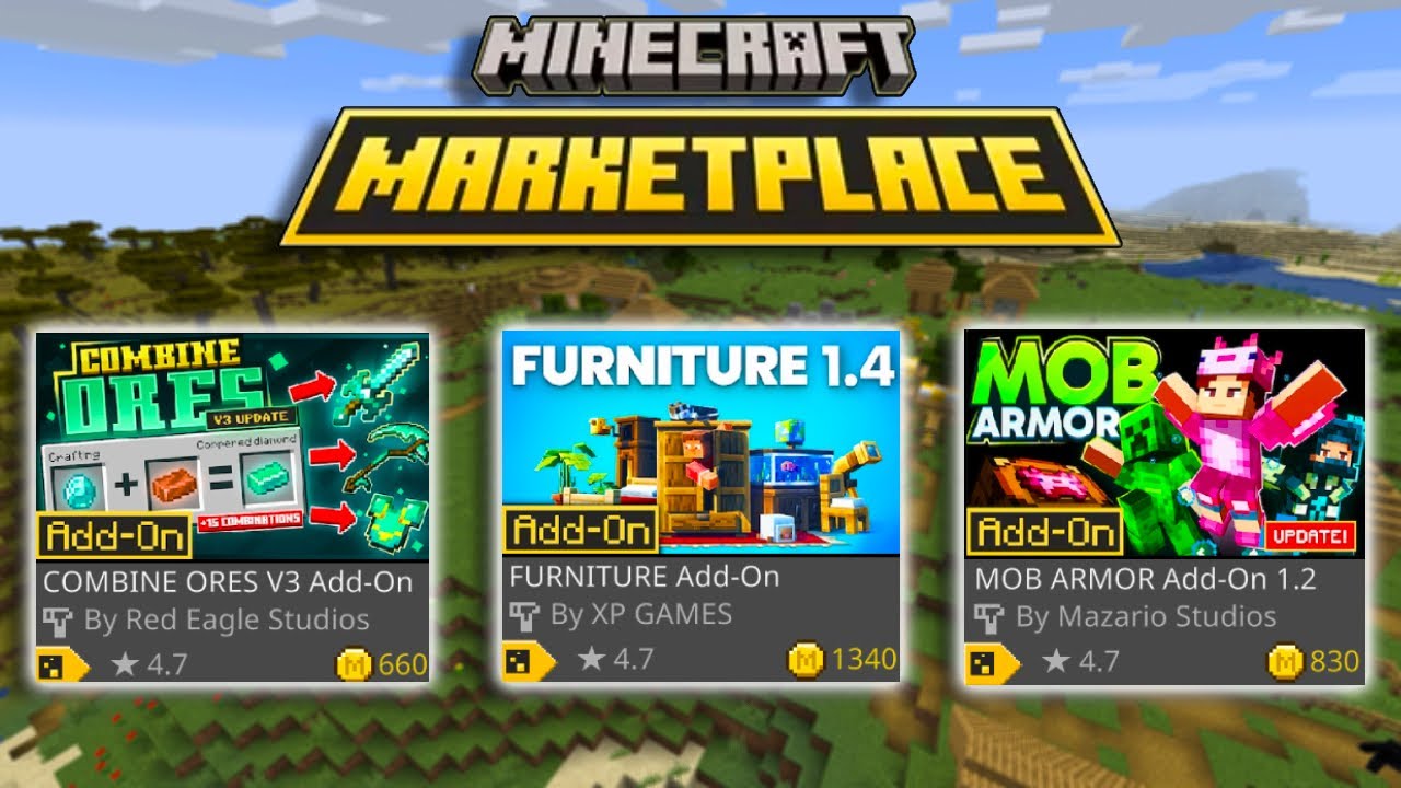 testing bedrock marketplace mods in minecraft - YouTube