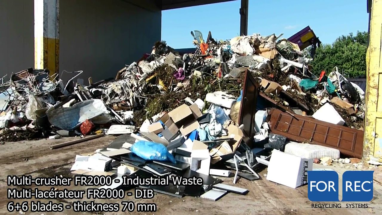 Industrial and bulky waste: multi-crushers FR Series | Forrec Recycling ...