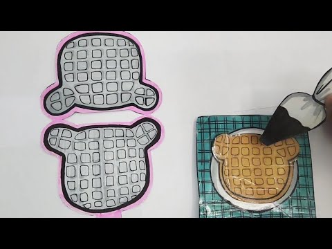 Paper Diy / Making WAFFLES / 종이놀이 paper play 와플만들기 ASMR - YouTube