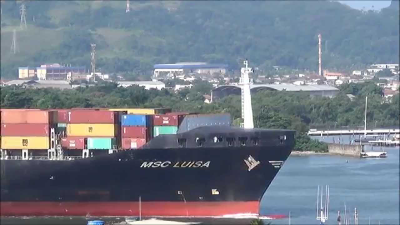 Navio MSC LUISA 19/04/2014 - YouTube