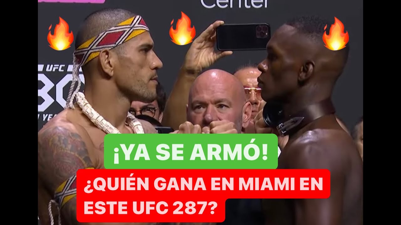 ¡YA ESTAMOS DENTRO DE LA ARENA EN MIAMI PARA EL UFC 287! ¿QUIÉN GANA? # ...