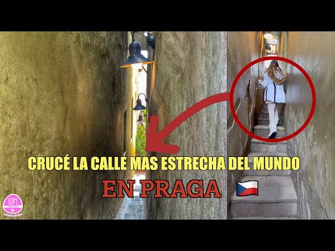 I CROSSED THE NARROWEST STREET IN THE WORLD IN PRAGUE😱Curiosities of the Czech Republic!!