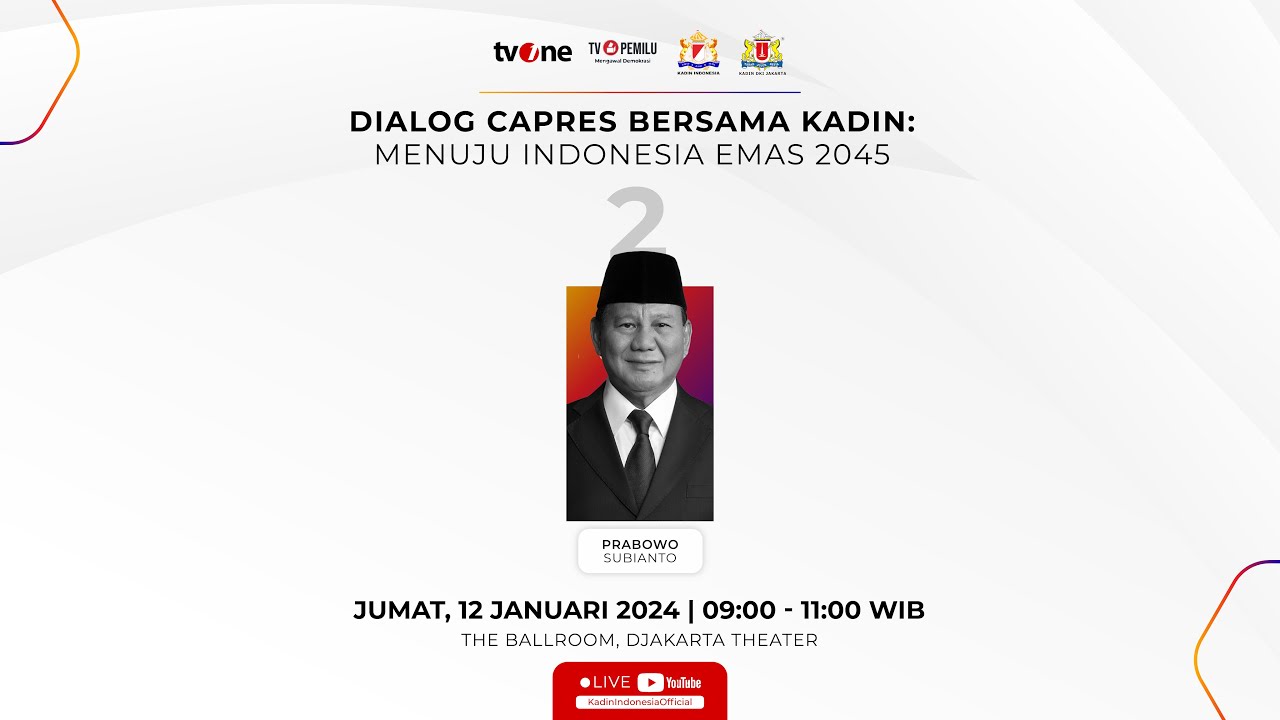 Dialog Capres 02 Prabowo Subianto bersama Kadin - YouTube