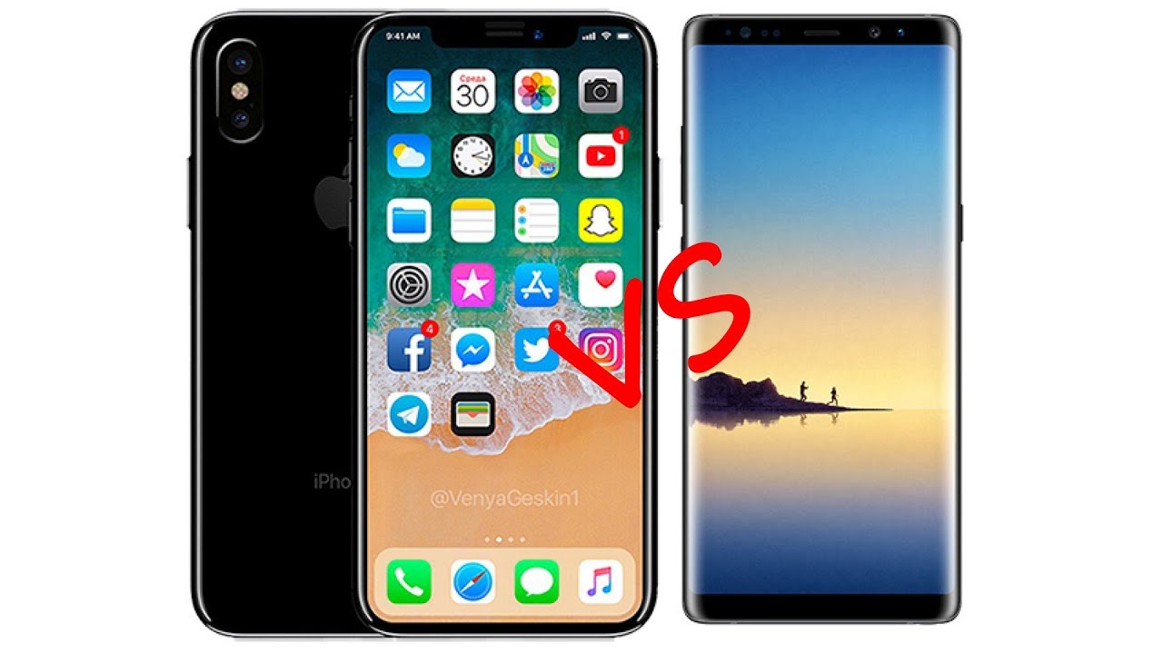 So sánh iPhone X vs Galaxy Note8: Ai là ông hoàng??? - YouTube