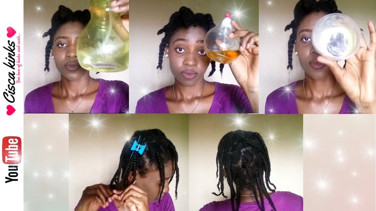 LOC METHOD | BRAIDING ON 4C HAIR - YouTube