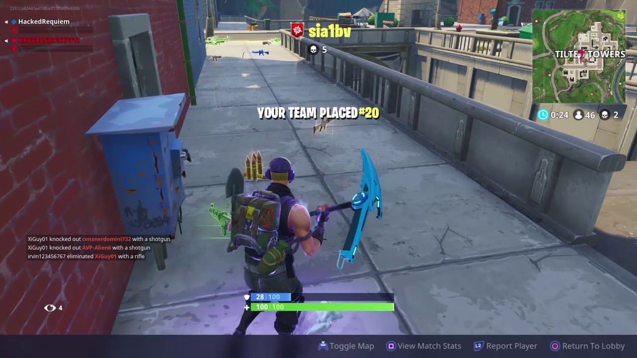 Hackaw in Fotnight - YouTube