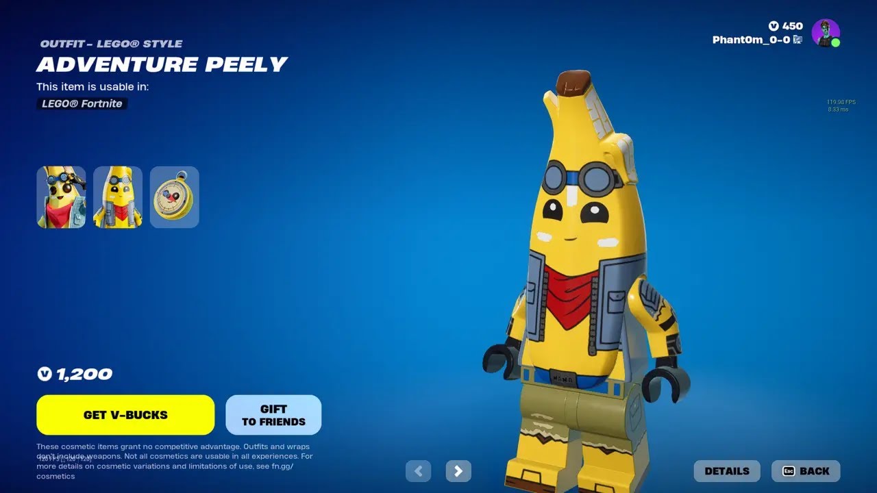 Fortnite item shop today! LEGO update *NEW* adventure peely (December ...