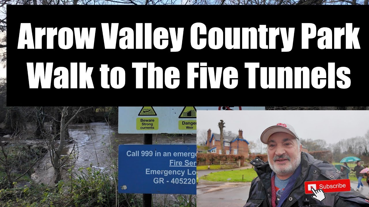 Arrow Valley Country Park Walk to the Five Tunnels - YouTube