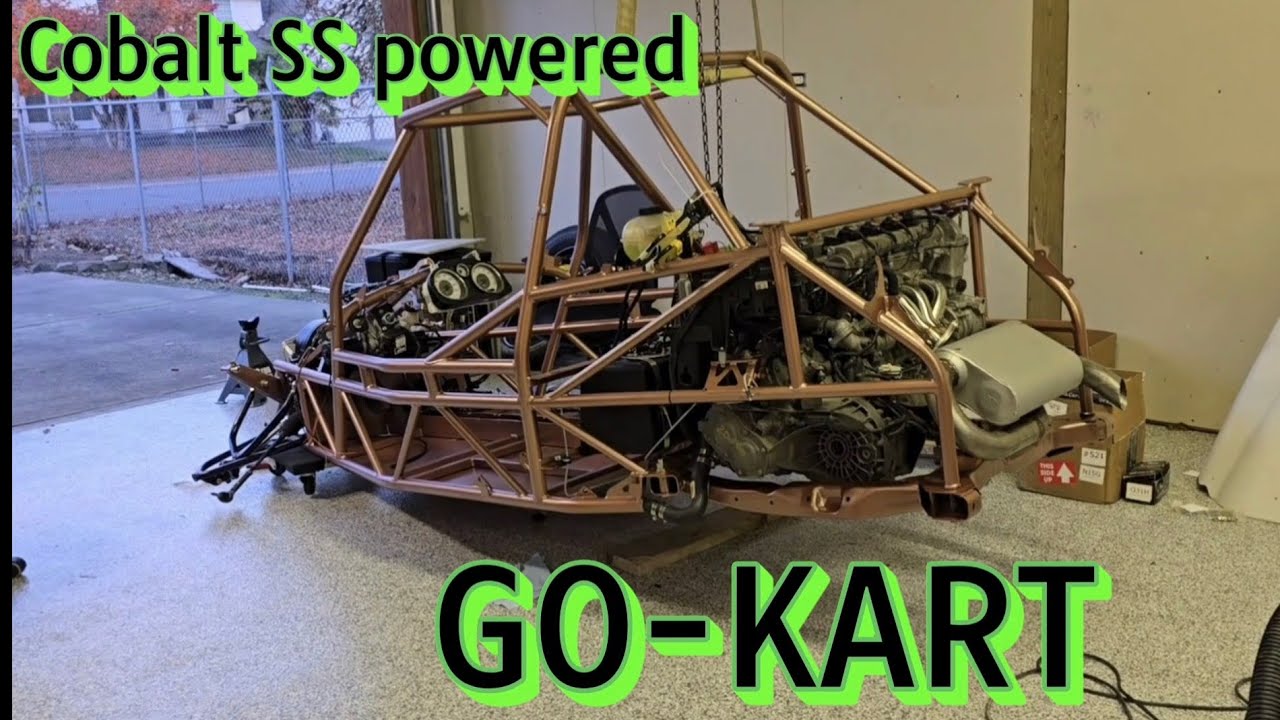 Cobalt SS powered go-kart (DF goblin kit car) - YouTube