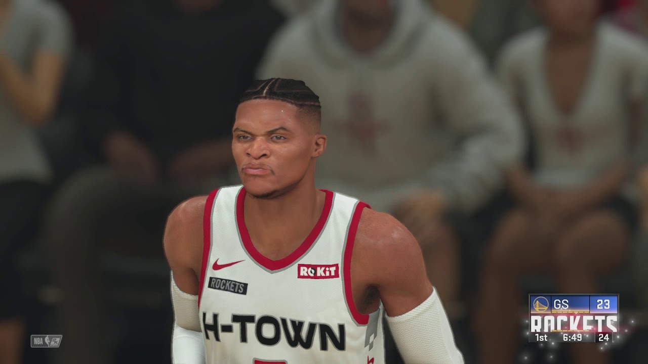 NBA 2K20 - (New City Uniforms) Golden State Warriors vs Houston Rockets ...