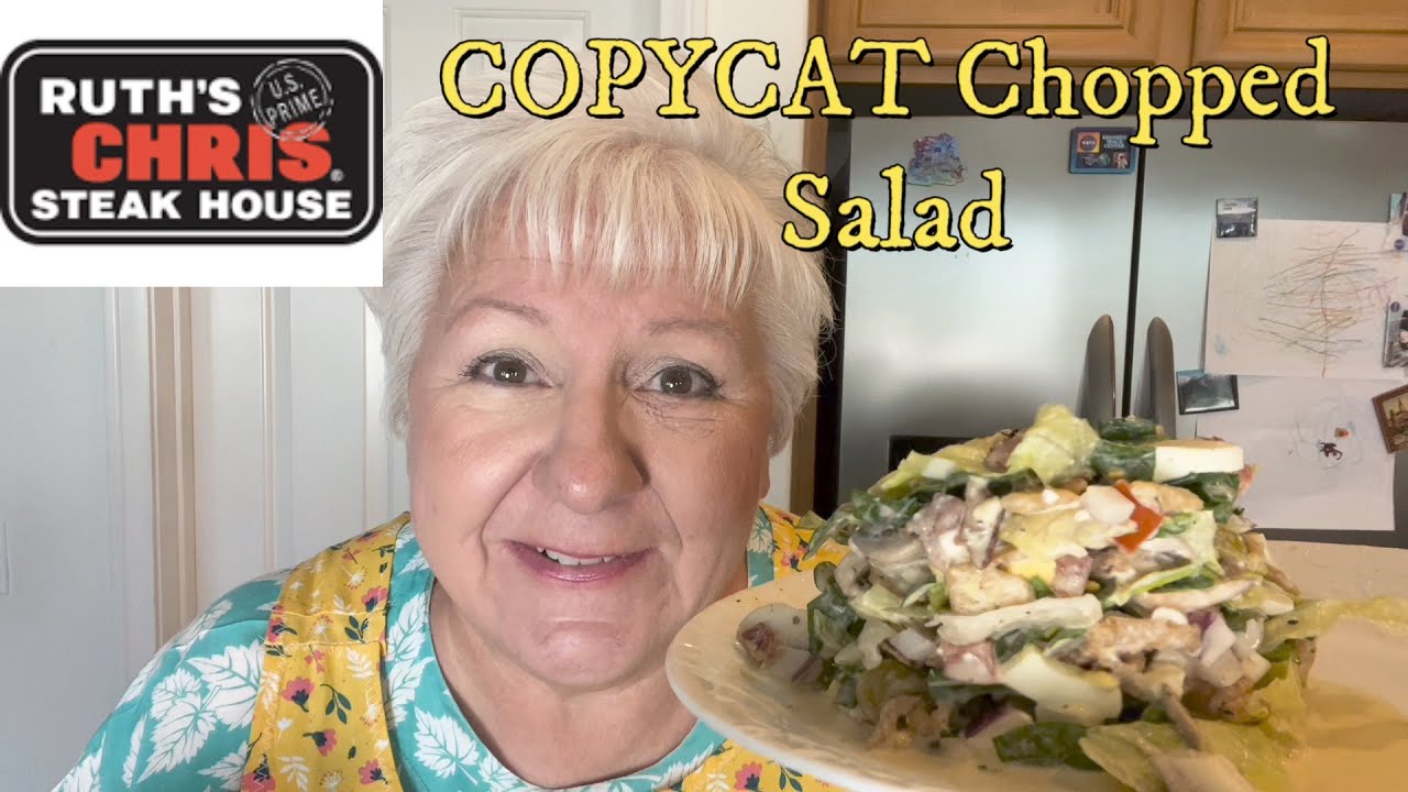 COPYCAT Ruth's Chris Steakhouse Chopped Salad #choppedsalad #ruthschris ...