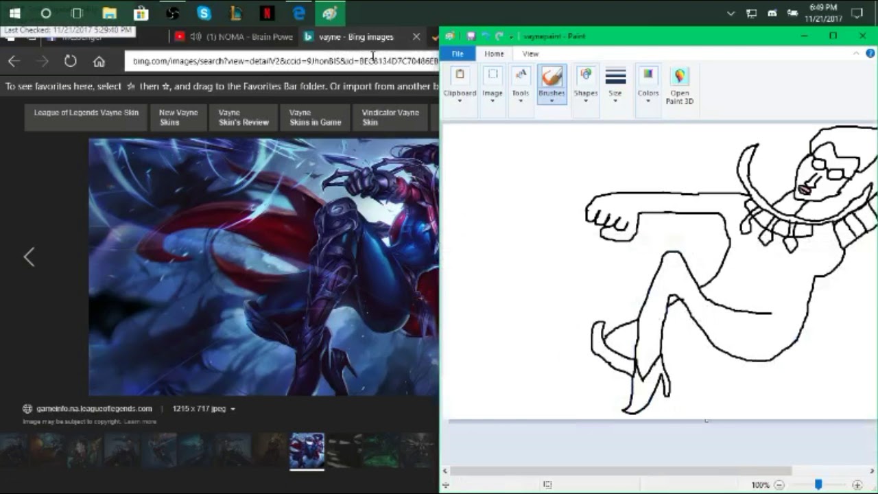 Vayne Drawing by EPL7268 - YouTube