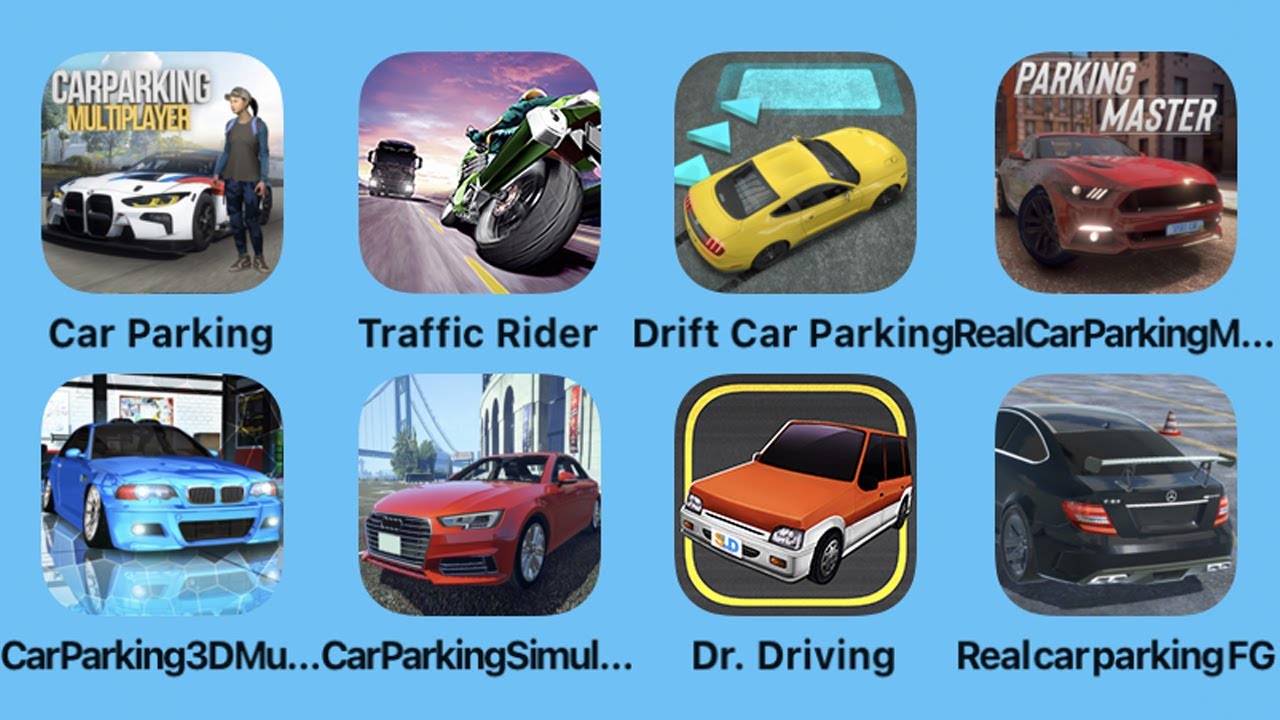 Car Parking, Traffic Rider, Drift Car Parking and More Car Games iPad ...
