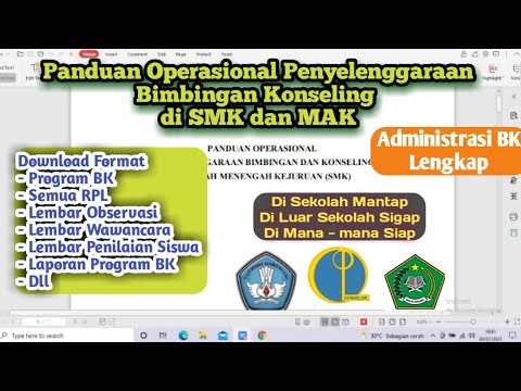 Panduan Operasional Penyelenggaraan BK di SMK - MAK (Guru BK Wajib Tahu ...