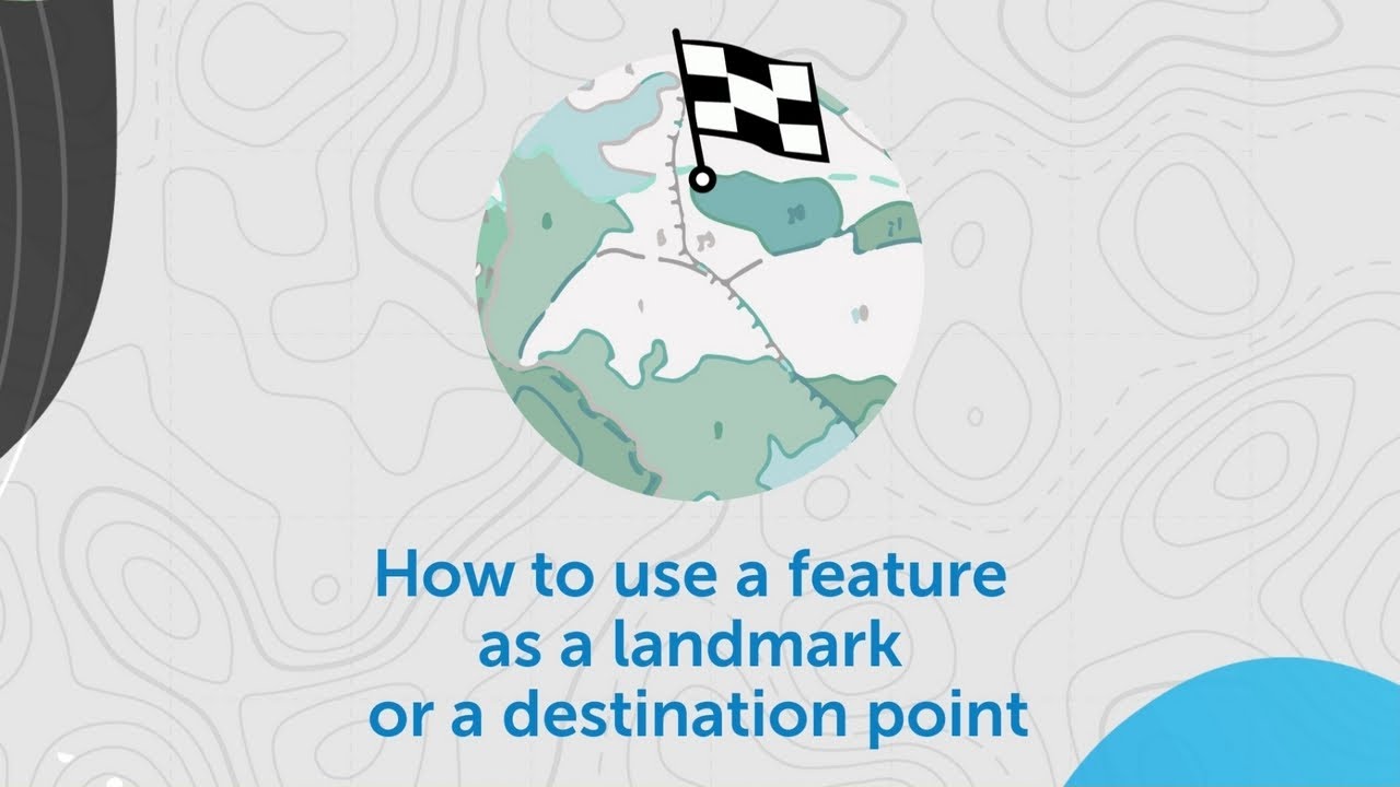How to use a feature as a landmark or a destination point - YouTube