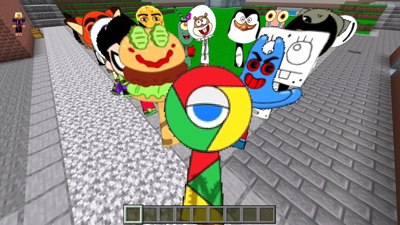 Sprunki OC Google Chrome Added in Minecraft PE - YouTube