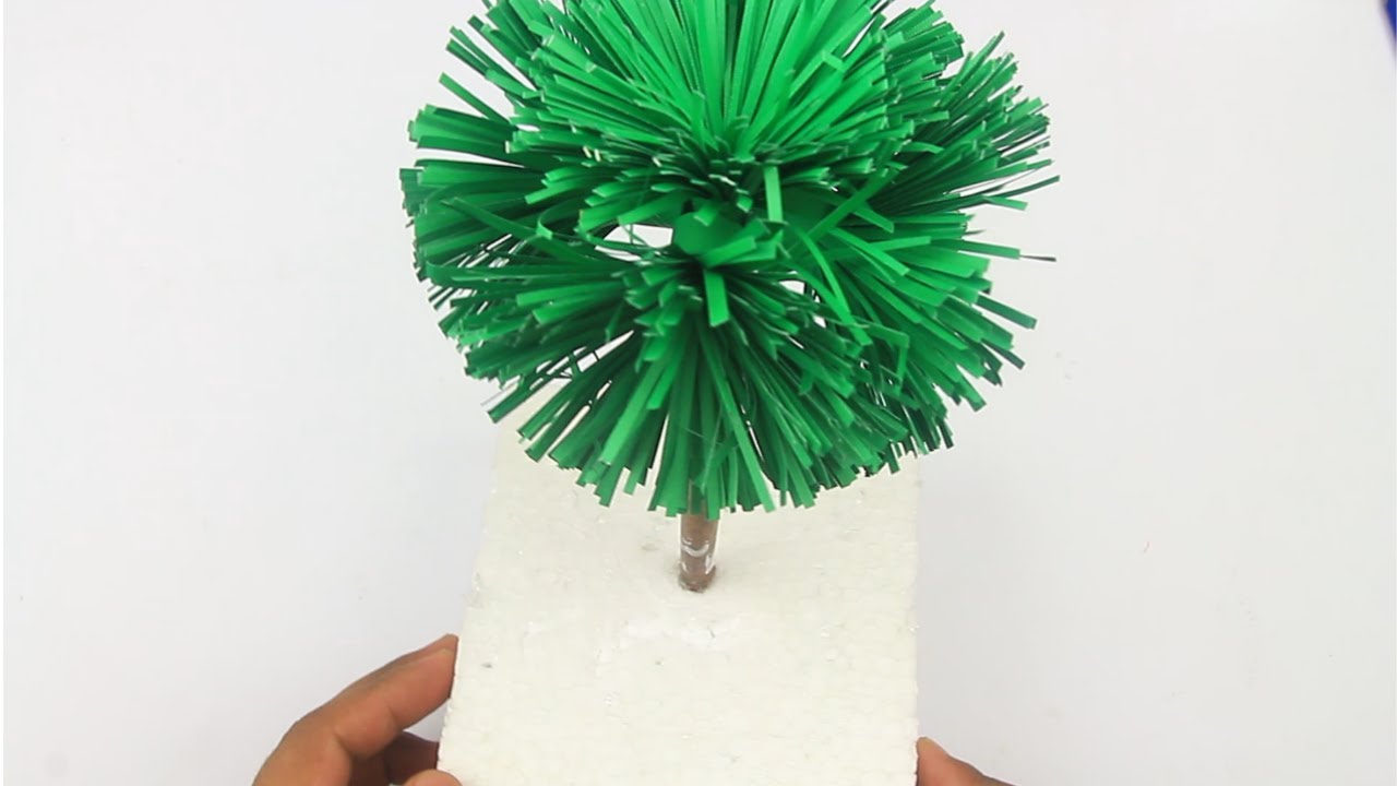 Making Trees from Origami Paper | DIY Paper Tree - YouTube