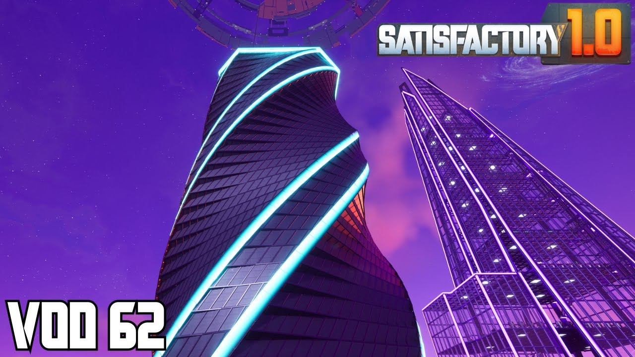 10,000 Subs! & Neon Lights on my new Factory Part 2 | Satisfactory 1.0 ...