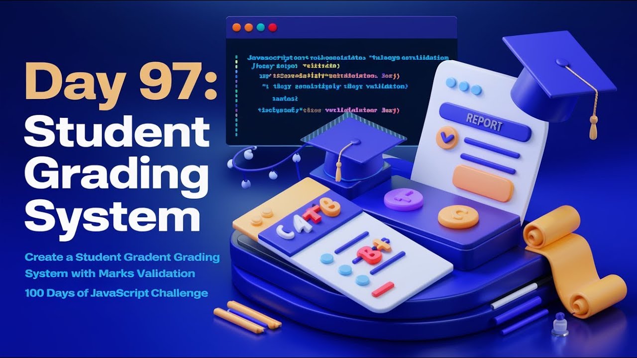 Build a Student Grading System with Marks Validation | Code with Poonam ...