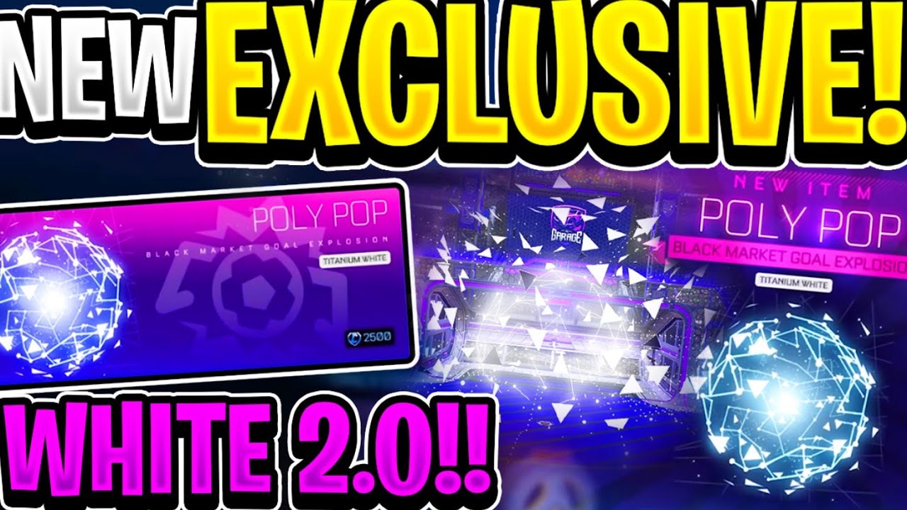 ROCKET LEAGUE ITEM SHOP - *EXCLUSIVE* Grey Poly Pop Black Market Goal ...