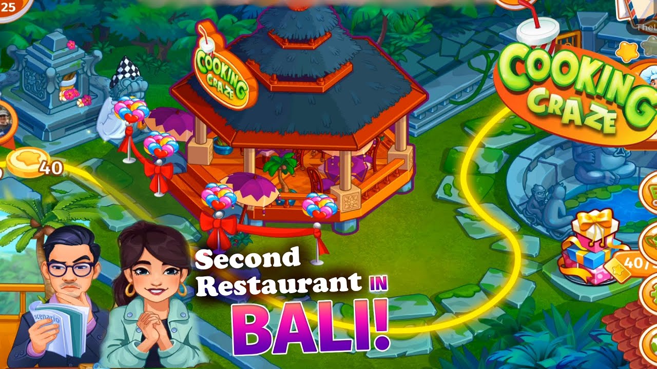 Cooking Craze /Bali- Second restaurant opening/ Levels from 40 to 49 ...