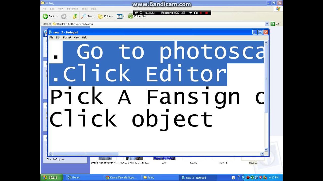 HOW TO MAKE FANSIGN USING PHOTOSCAPE - YouTube