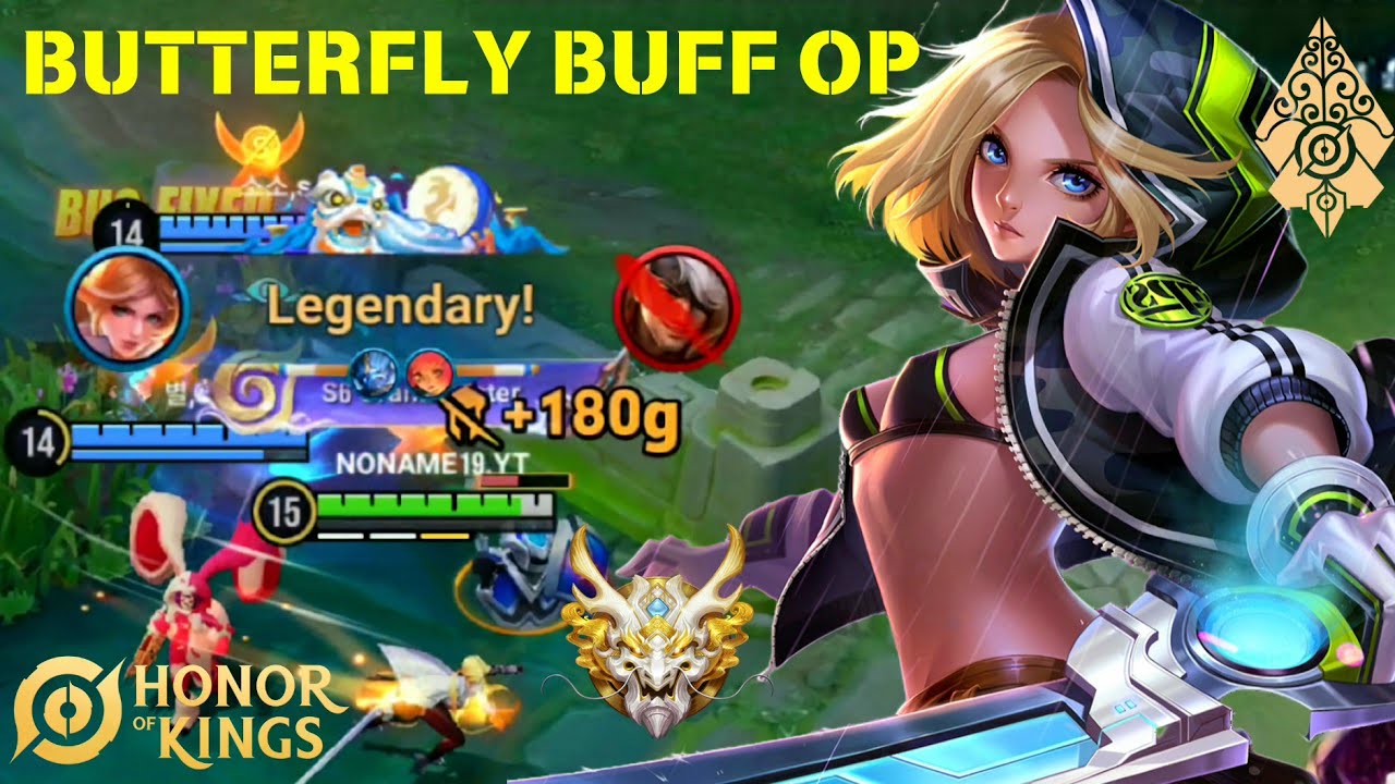 Butterfly Buff OP To Jungle ! Instan Kill Easy Win ! Grandmaster ...