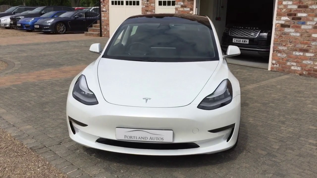 TESLA MODEL 3 STANDARD RANGE PLUS FOR SALE IN PEARL WHITE MULTI COAT ...