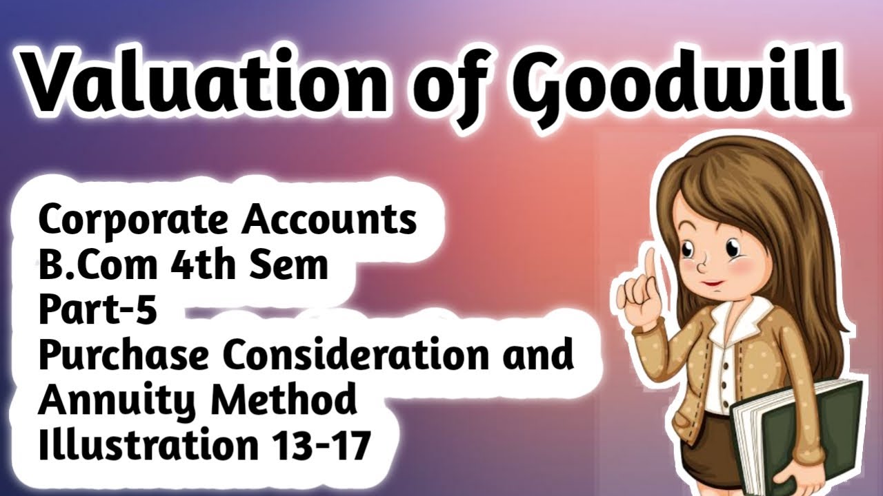 Valuation of Goodwill || Corporate Accounts || Part-5 - Purchase ...