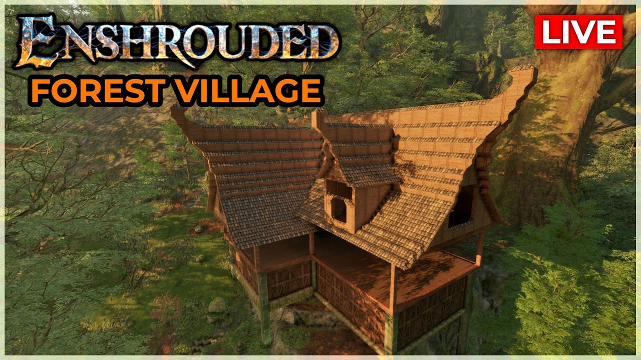Enshrouded: Building a Mossy Roof on my Tavern! [Forest Village Project ...