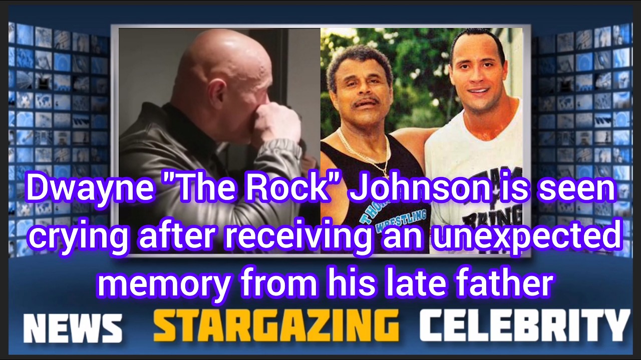 Dwayne The Rock Johnson is seen crying after receiving an unexpected ...