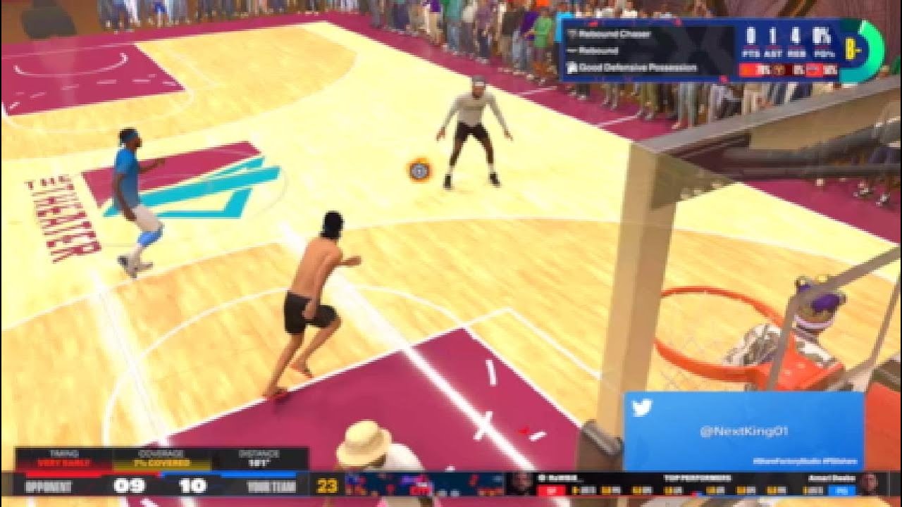 Crazy Contact Putback Dunk!! - YouTube