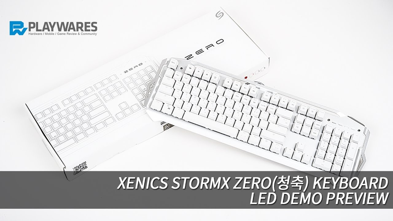 XENICS STORMX ZERO KEYBOARD LED DEMO PREVIEW - YouTube