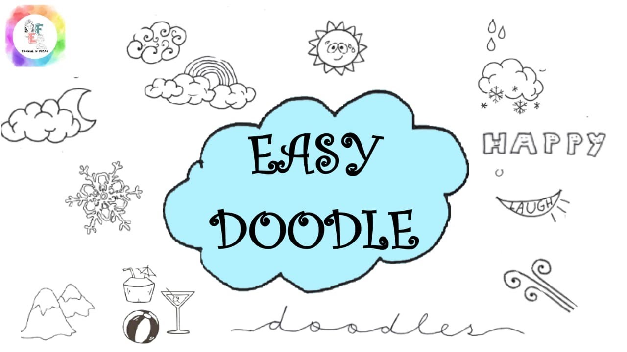 Easy Doodle for beginners || Doodle with words - YouTube