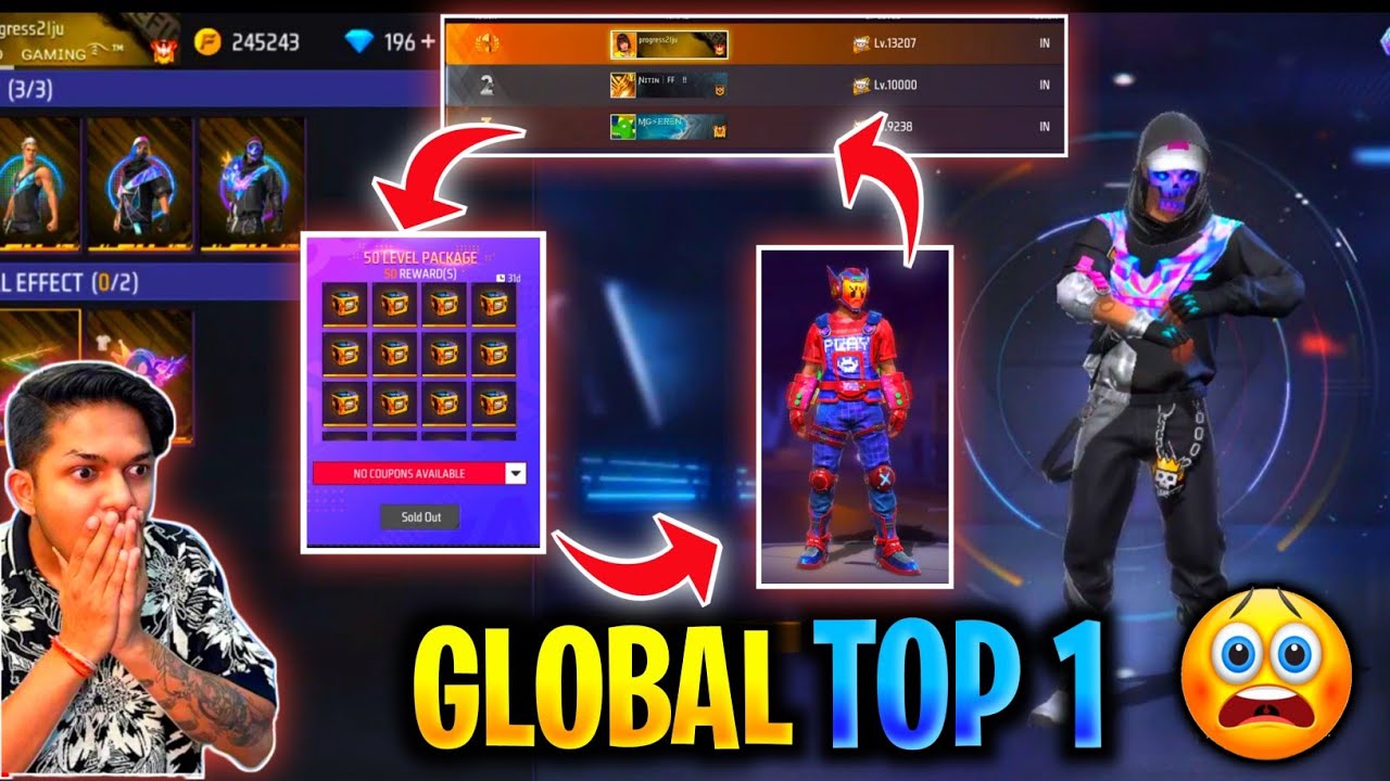 Finally At Global Top 1 Badges 🤑 | Old Elite Pass Rare Bundle Claim 😧 ...