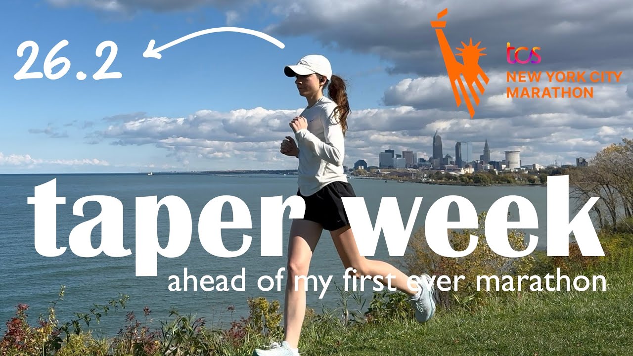 taper week ahead of my first marathon - YouTube