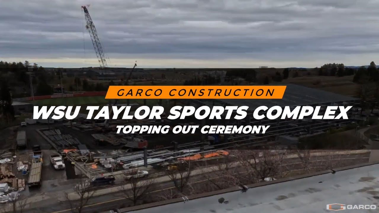 WSU Taylor Sports Complex Topping Out Ceremony - YouTube