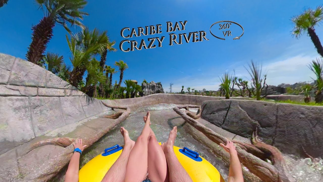 Caribe Bay Crazy River (right) 360° VR POV Onride - YouTube