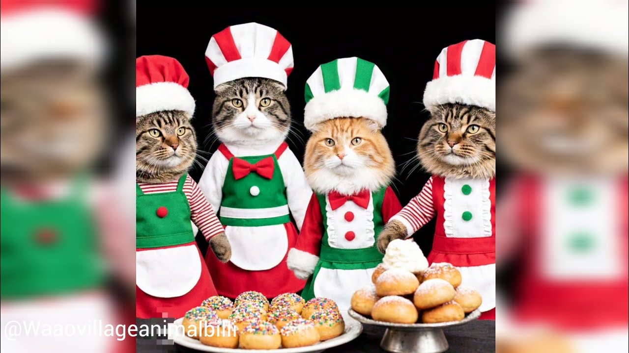 "🎄 HILARIOUS Cat Christmas Back-Off: Feline Frenzy & Holiday ...